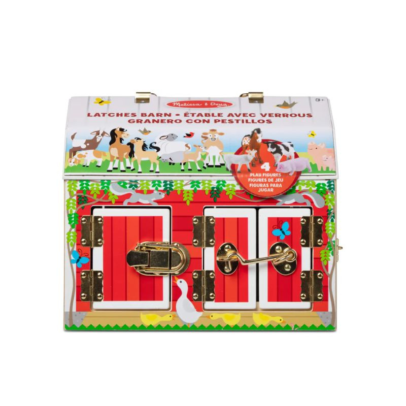 Drewniana stodoła z zamkami Melissa & Doug | Zabawki \ Zabawki ...